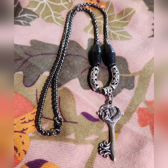 Jewelry | Mermaid Key Silver Necklace Vtg Rare | Poshmark